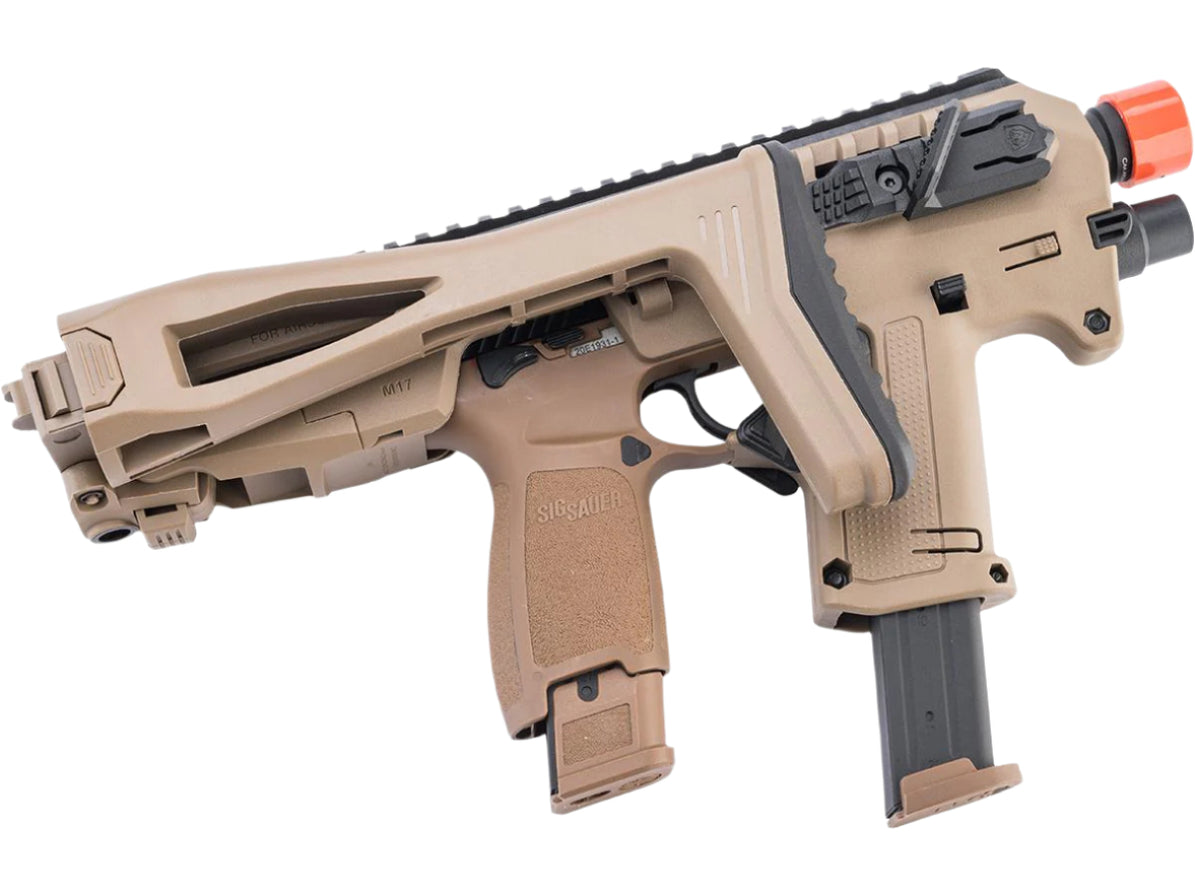 Micro Roni Pistol Carbine Conversion Kit for P320 M17 & M18 GBB Pistol ...