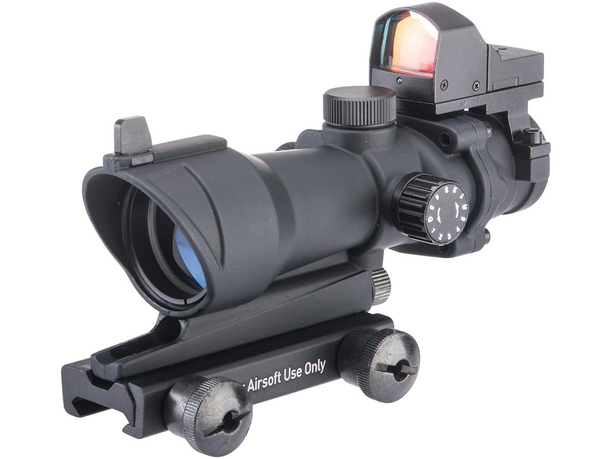 Element 4x32 Magnified Scope w/ Illuminated Reticle & Red Dot Reflex S ...